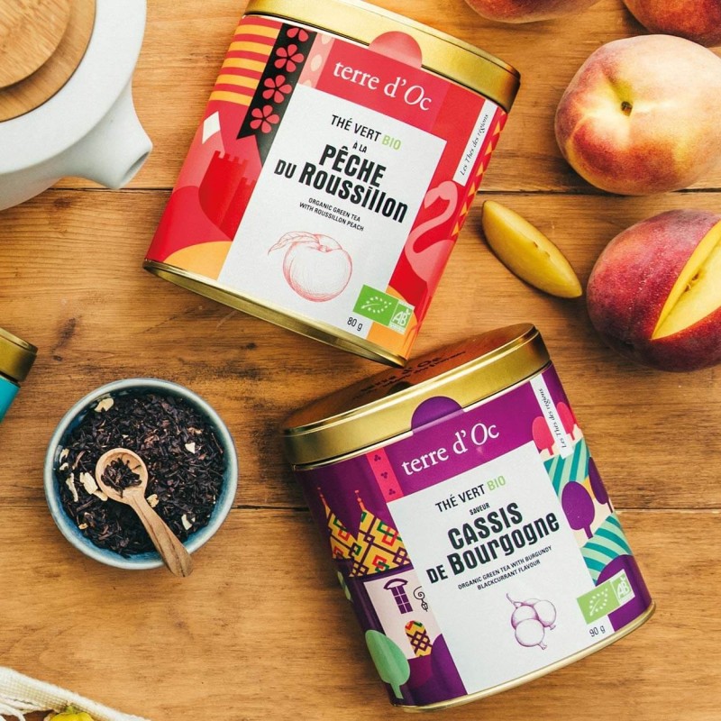 Thé Vert Cassis Bio de Bourgogne | terre d'Oc | Terre d'Oc