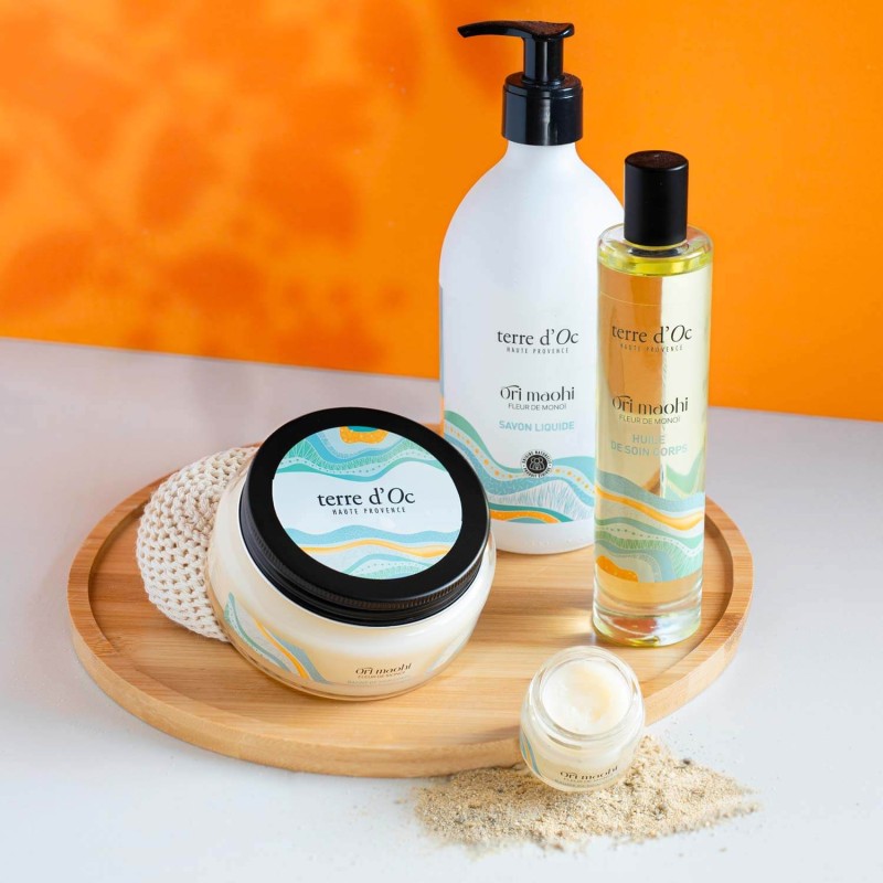 Liquid soap - Organic certified ORI MAOHI monoï flowers | Terre d'Oc