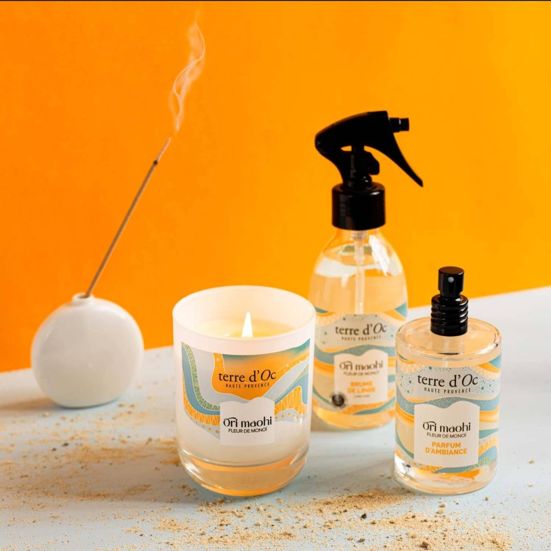 Scented candle - ORI MAOHI Monoï flowers | Terre d'Oc